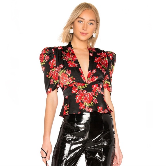 LPA | Tops | New Lpa Revolve Black Floral Print Top | Poshmark